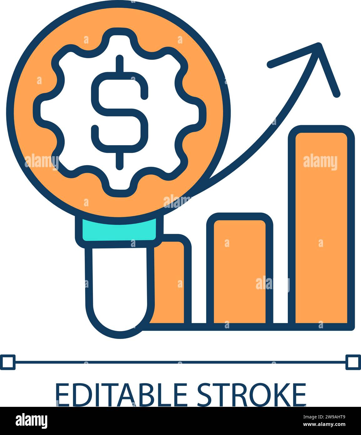 2D editable simple thin line copycat layoffs icon Stock Vector Image ...