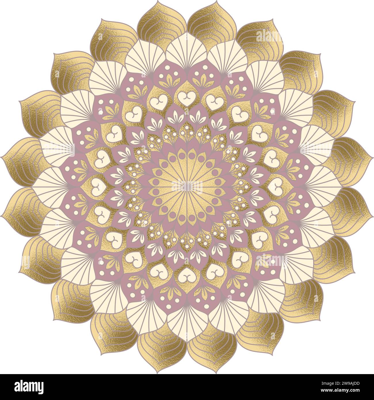 Rosette effect Stock Vector Images - Alamy
