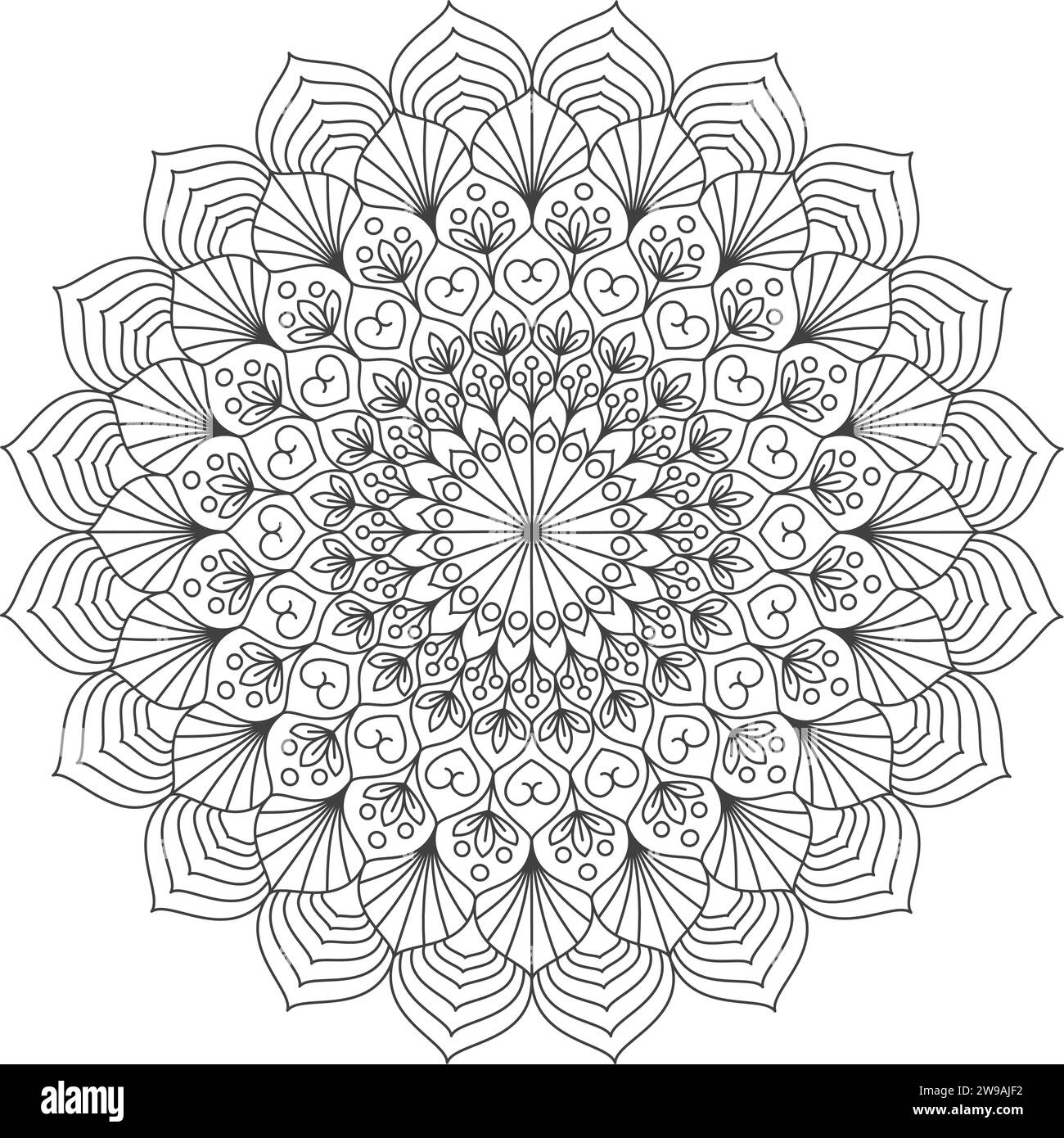 Mandala spiritual ritual symbol Stock Vector Images - Alamy