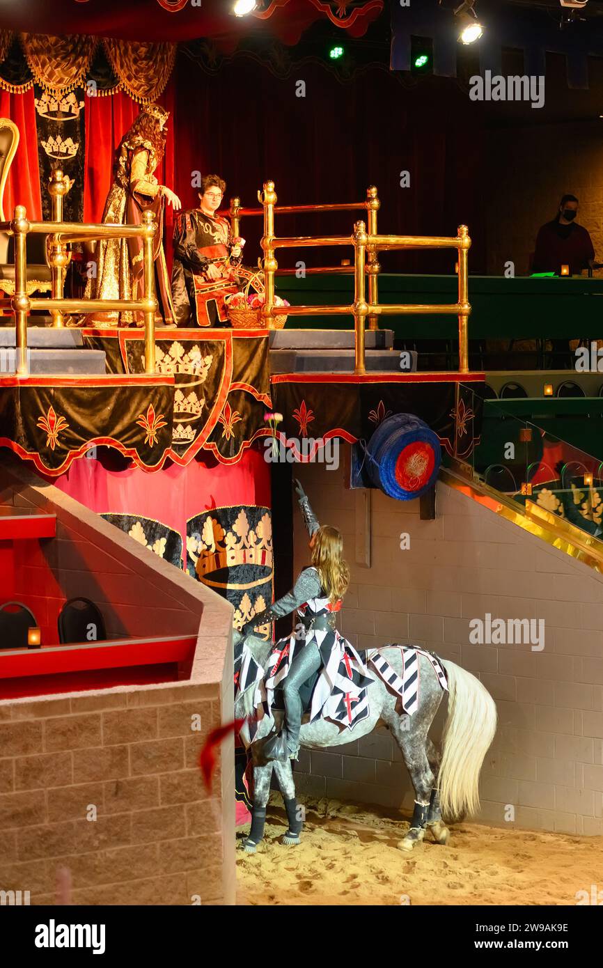 Medieval Times Dinner and Tournament, Toronto, Canada Stock Photo - Alamy