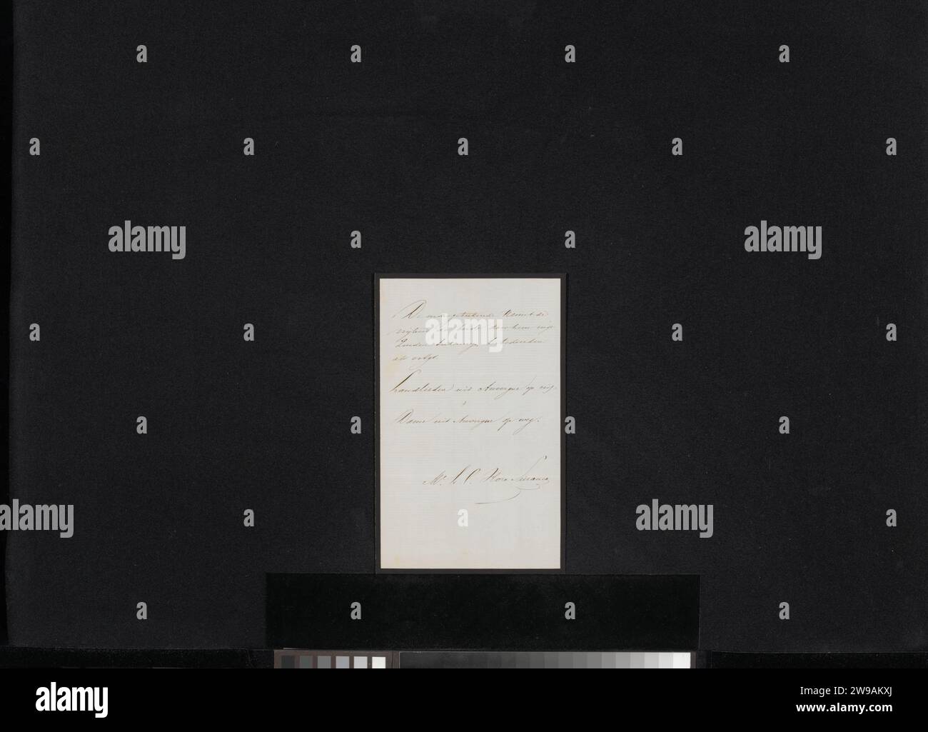 Letter to Anonymous, Louis Charles Hora Siccama, 1817 - 1880 letter ...