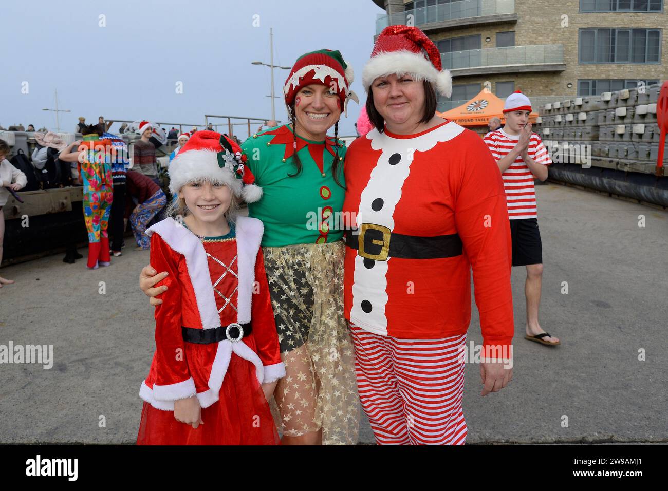 West Bay, Dorset, UK. 26th December 2023. UK Weather: Over one hundred ...