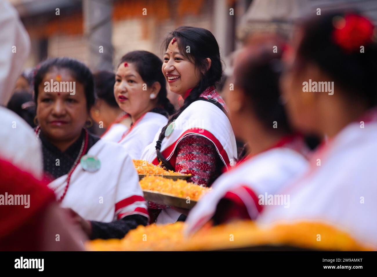 Kathmandu, Nepal. 26th Dec, 2023. People from the Newar community ...
