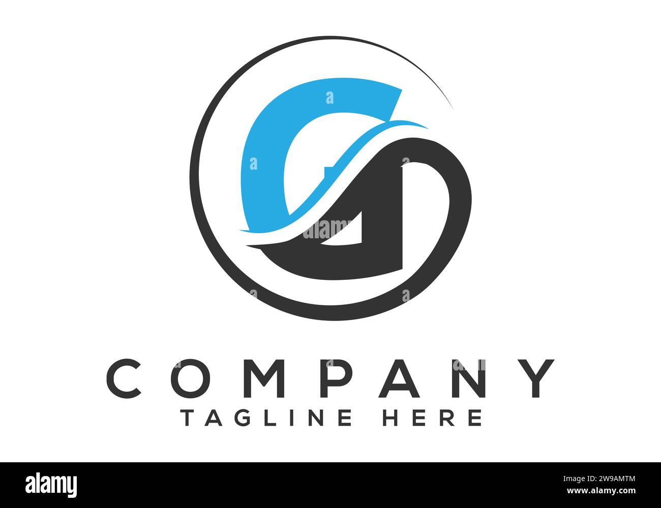 Initial Monogram Letter G Logo Design Vector Template. Modern letter ...