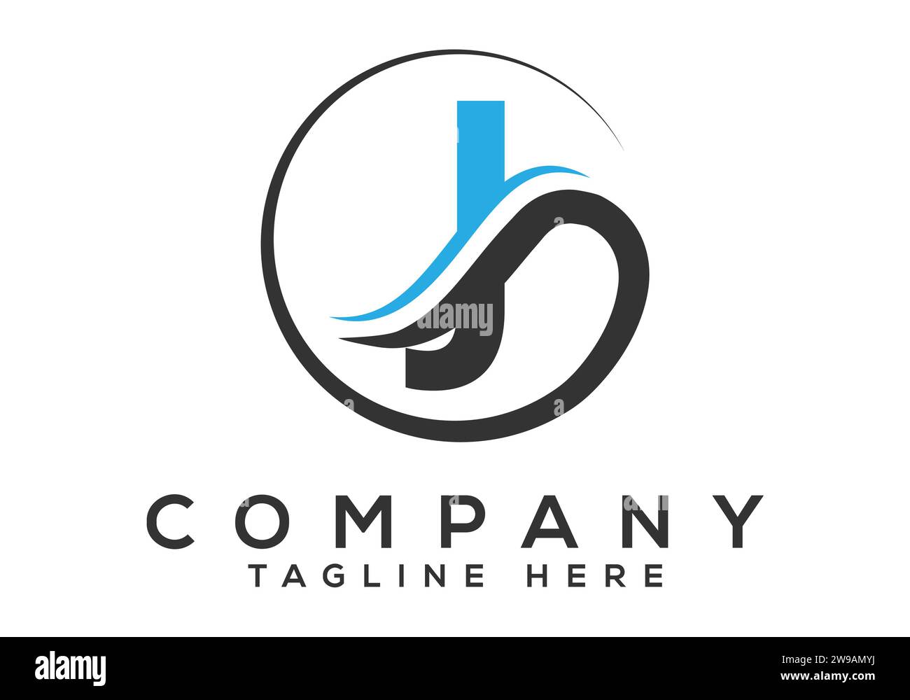 Initial Monogram Letter J Logo Design Vector Template. Modern letter ...