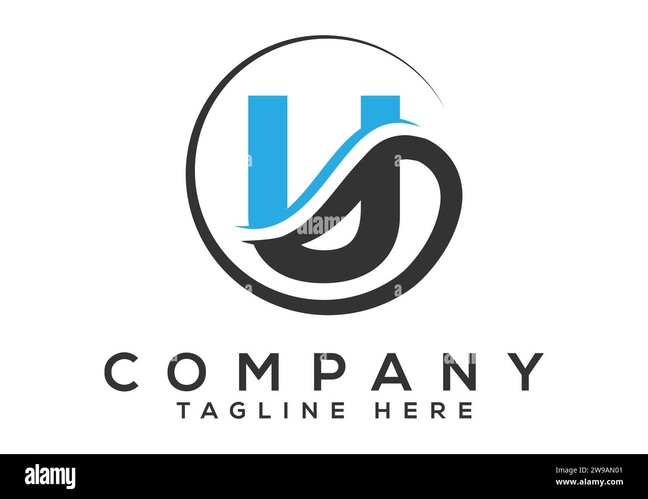 Initial Monogram Letter U Logo Design Vector Template. Modern letter ...