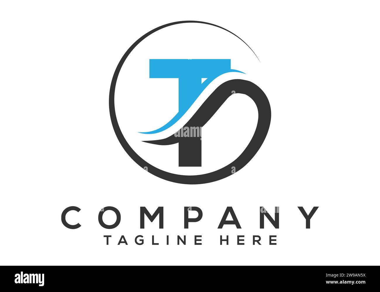 Initial Monogram Letter T Logo Design Vector Template. Modern letter logo design Stock Vector ...