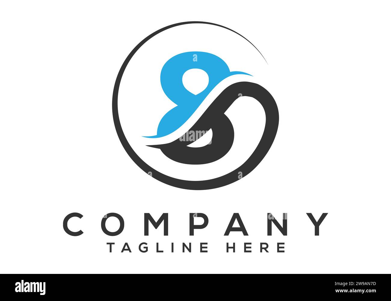 Initial Monogram Letter 8 Logo Design Vector Template. Modern letter ...