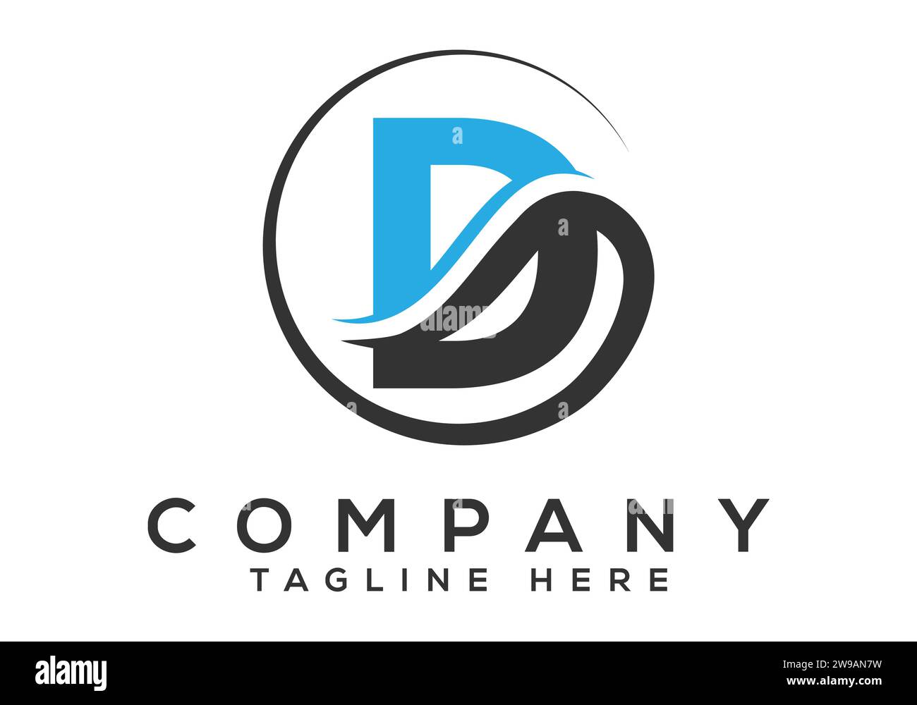 Initial Monogram Letter D Logo Design Vector Template Modern Letter Logo Design Stock Vector