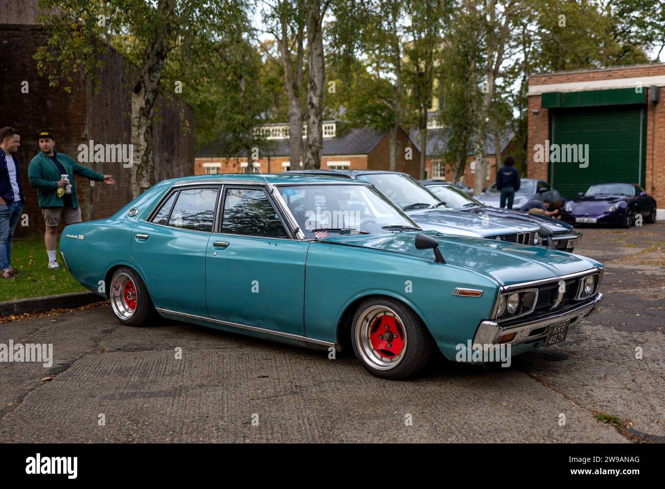 1975 Datsun 200L, on display at the Bicester Heritage Scramble on 8th ...