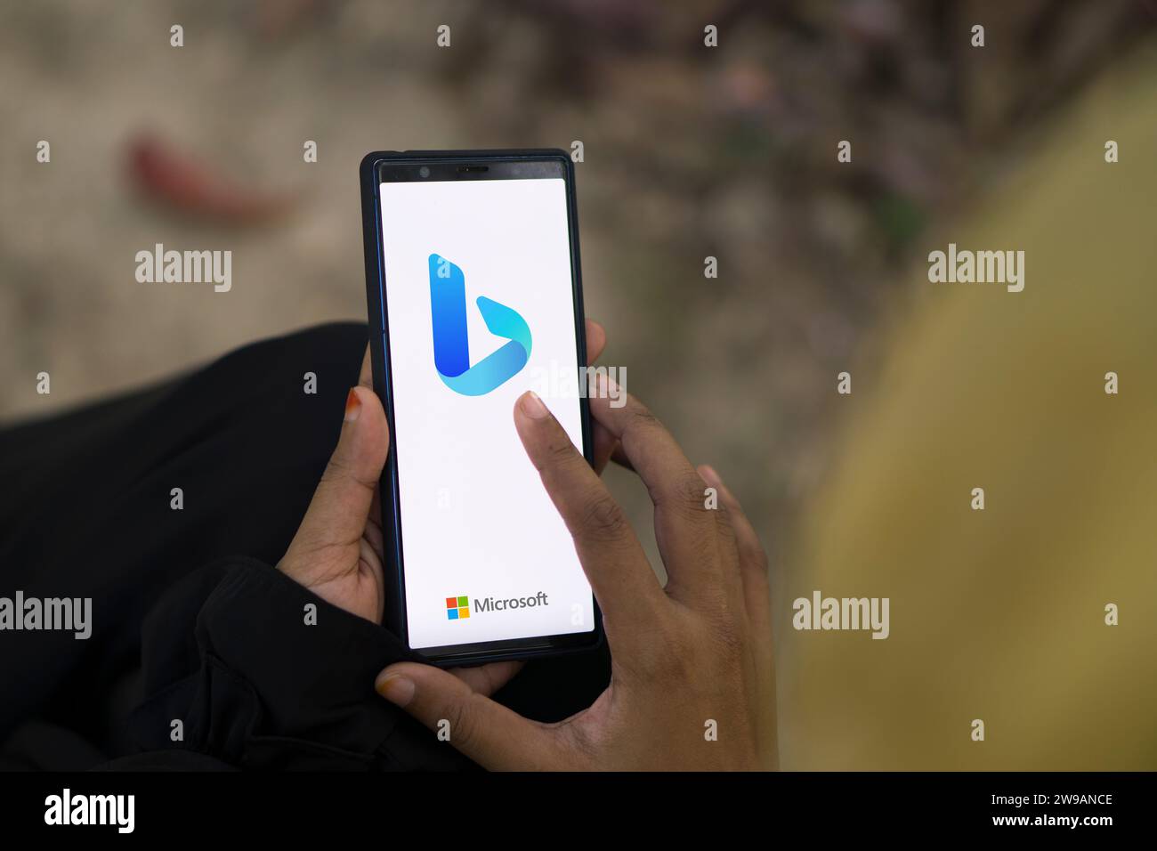 Dhaka, Bangladesh - 26 December 2023: Bing logo seen displayed on a ...