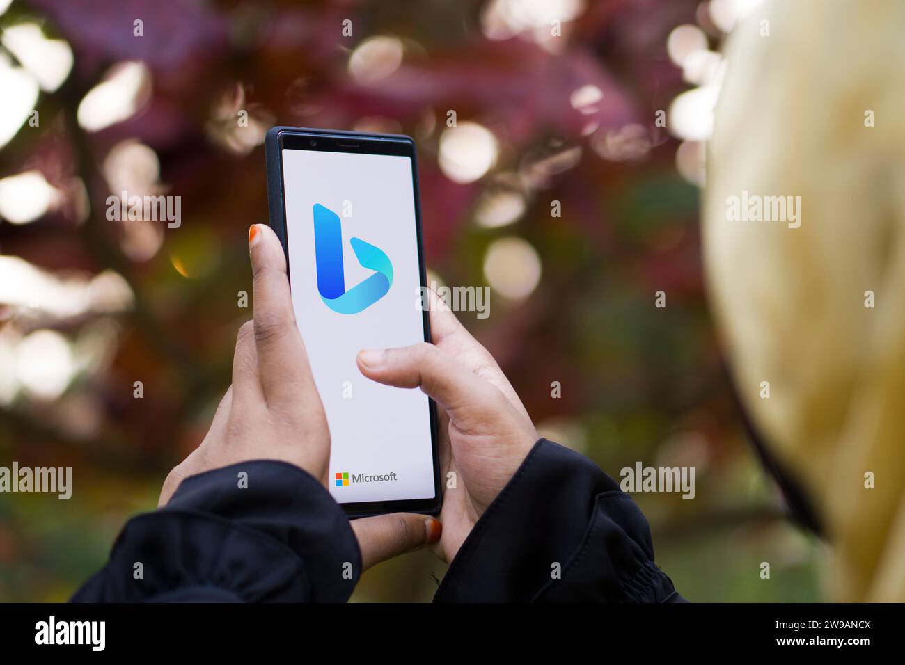 Dhaka, Bangladesh - 26 December 2023: Bing logo seen displayed on a ...