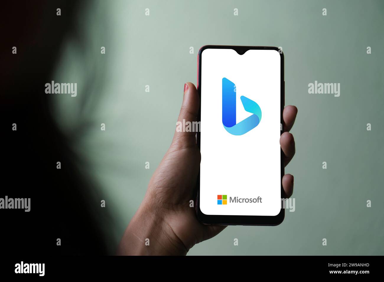 Dhaka, Bangladesh - 26 December 2023: Bing logo seen displayed on a ...