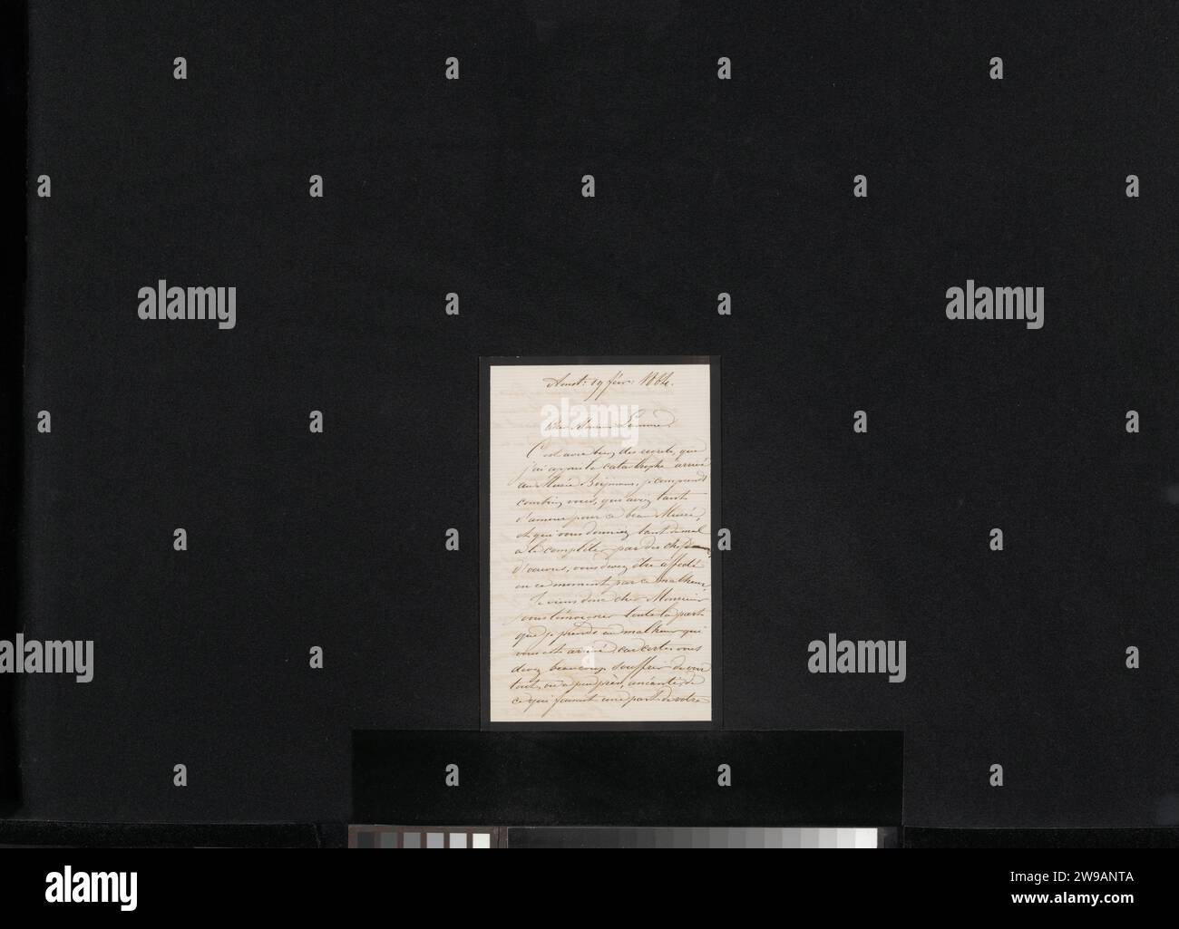 Letter to Ary Johannes Lamme, Louis Chantal, 1864 letter Amsterdam ...