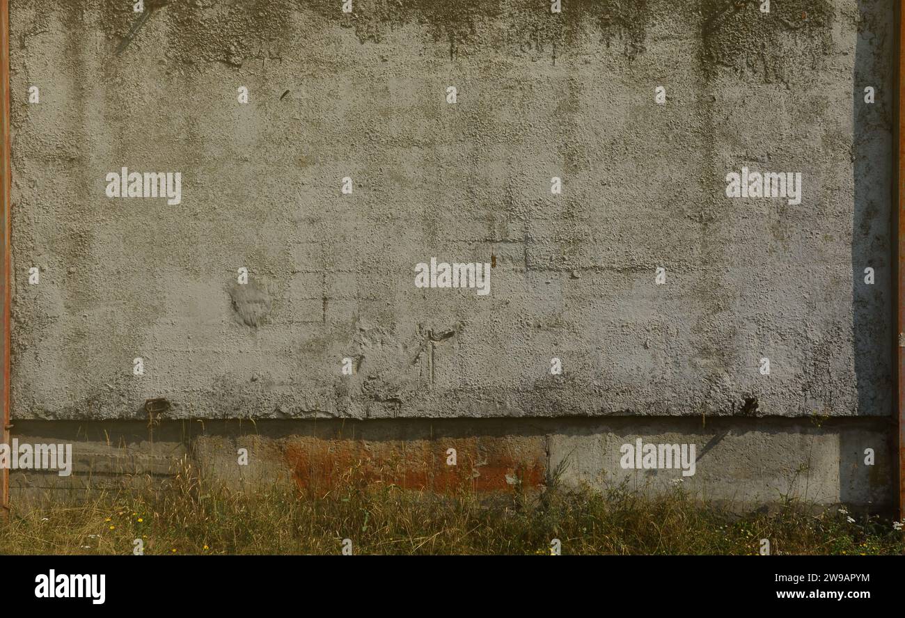 Texture of the old embossed concrete wall in gray color. Background ...