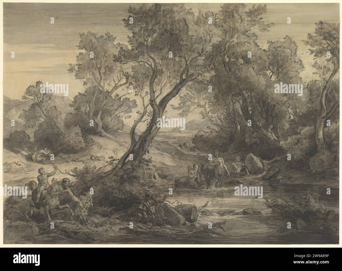 Centaurs at a Pond 2009 by Friedrich Preller the Elder Stock Photo - Alamy