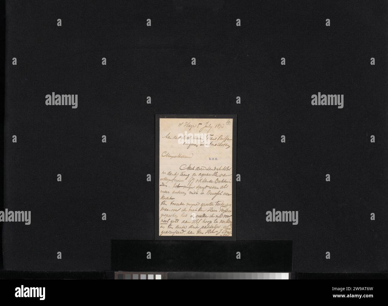 Letter to Frans Buffa and Zonen, Pieter Stortenbeker, 1873 letter The Hague paper. ink writing ...