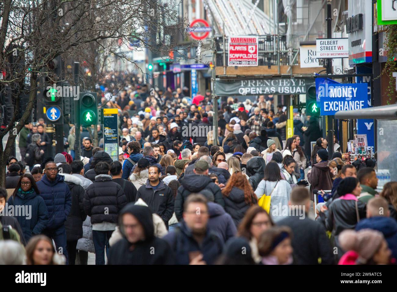 London, England, UK. 26th Dec, 2023. Shoppers are seen on Oxford Street ...