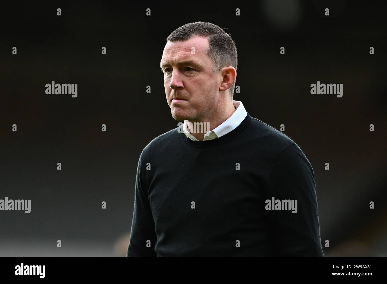 Neill Collins Manager of Barnsley arrives ahead of the Sky Bet League 1 ...