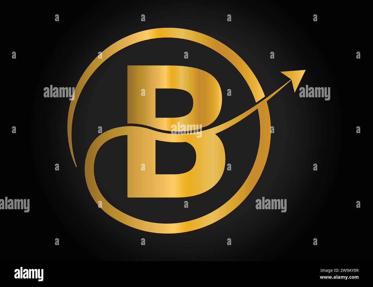 Finance Logo With B Letter Concept. Creative abstract Marketing And ...