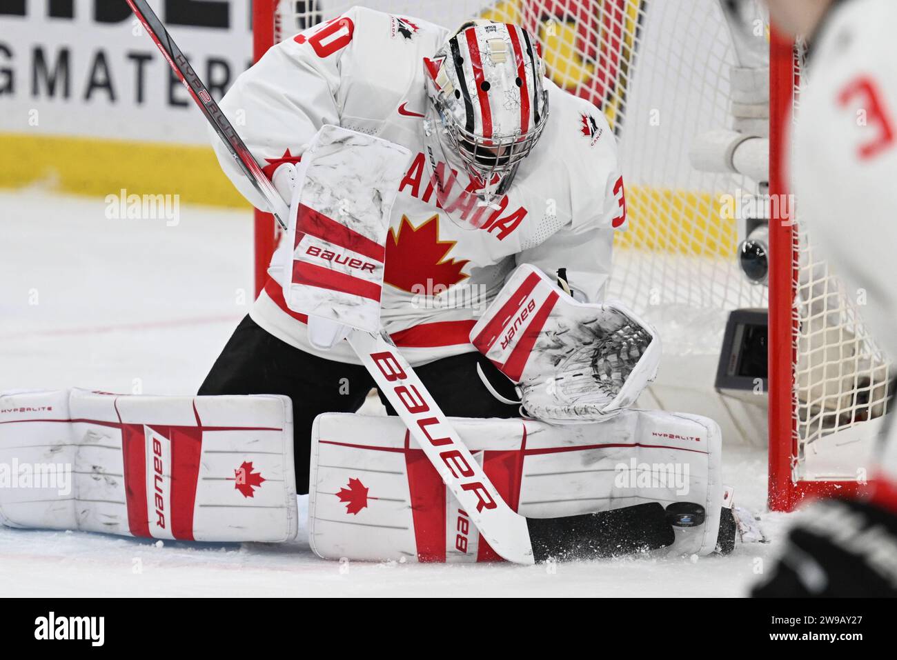 Gothenburg, Sweden 20231226Canada's Matthis Rousseau during the IIHF ...