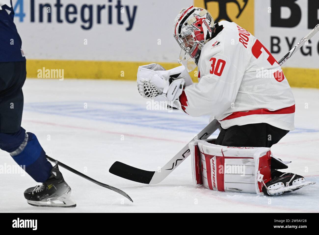 Gothenburg, Sweden 20231226Canada's Matthis Rousseau during the IIHF ...