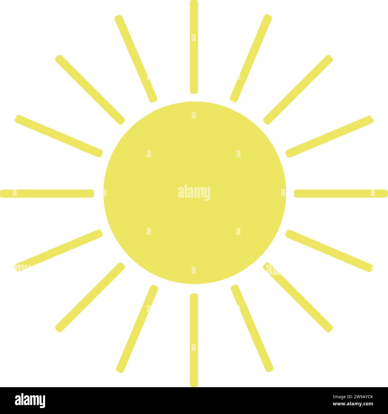 Sun in yellow with transparent background Stock Vector Image & Art - Alamy