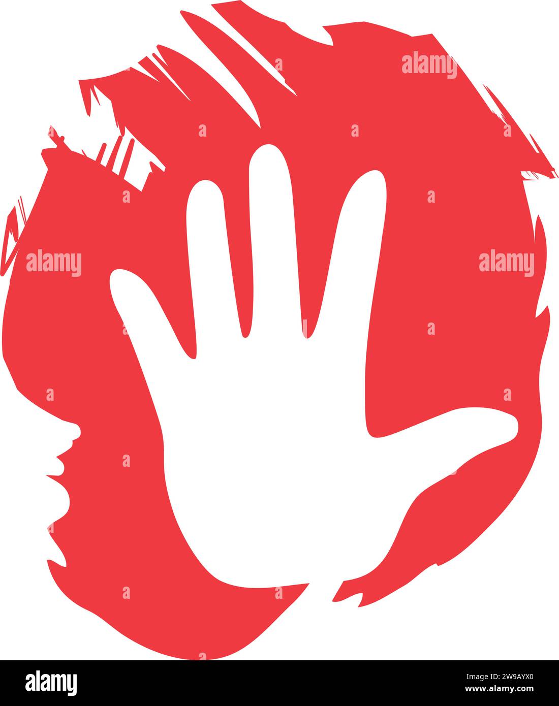 red hand day sign Stock Vector Image & Art - Alamy