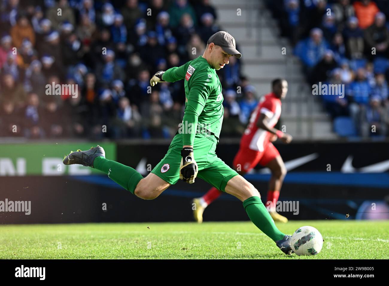 Genk, Belgium. 26th Dec, 2023. Antwerp's goalkeeper Jean Butez pictured ...