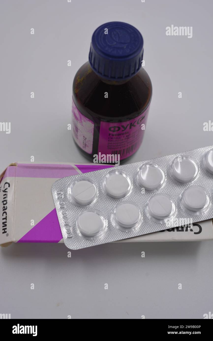 Medicine, health care, medicines, pills. Pack of tablets 10 pieces ...