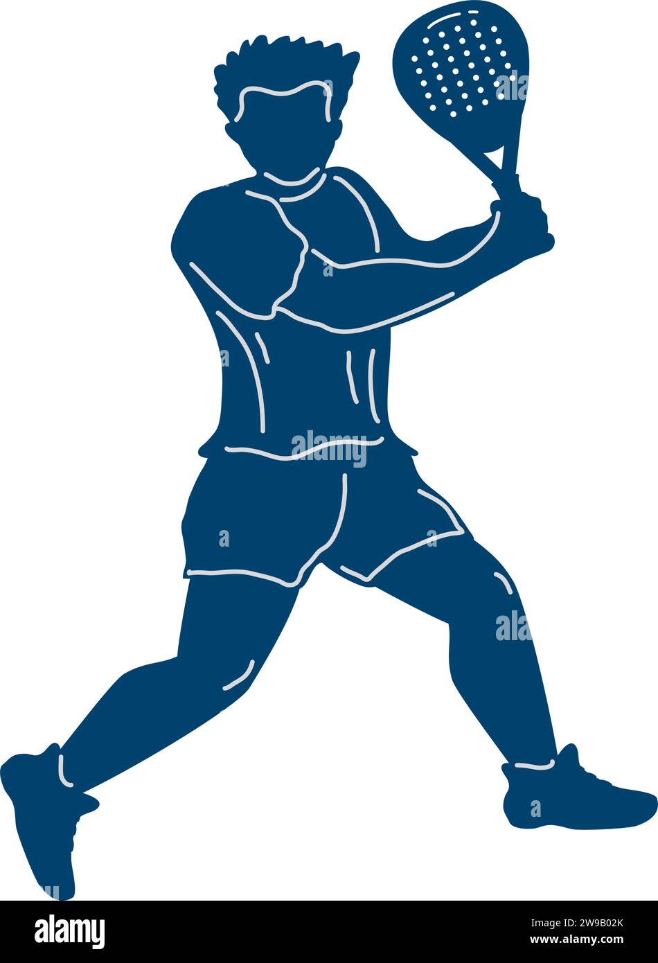 padel tennis boy playing Stock Vector Image & Art - Alamy