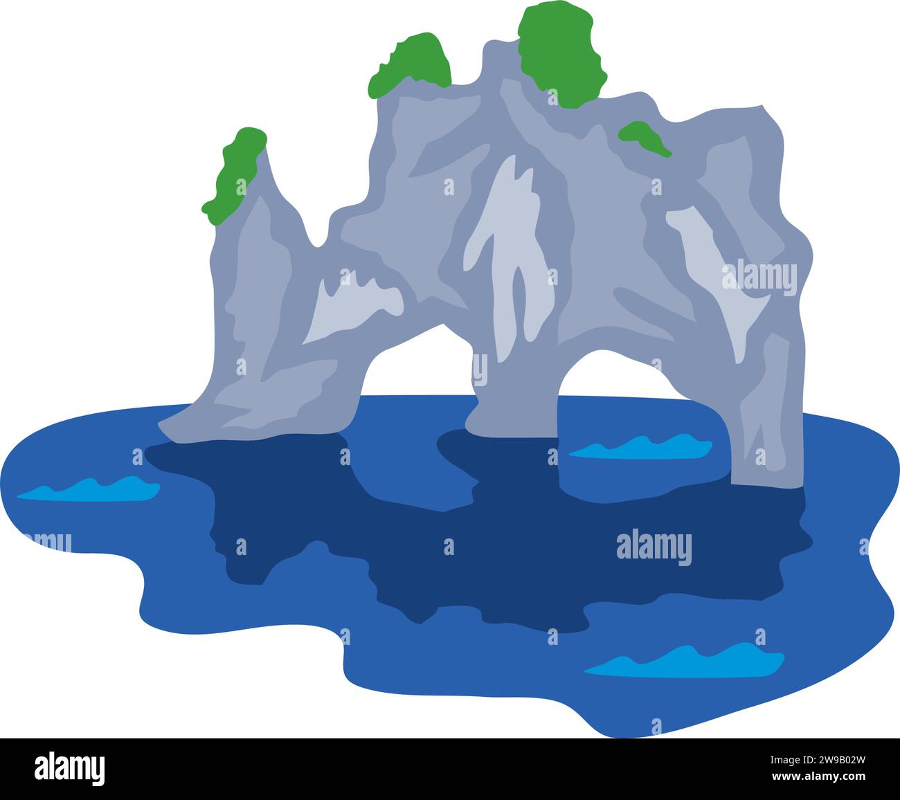 Stone dinosaur in sea Stock Vector Images - Alamy