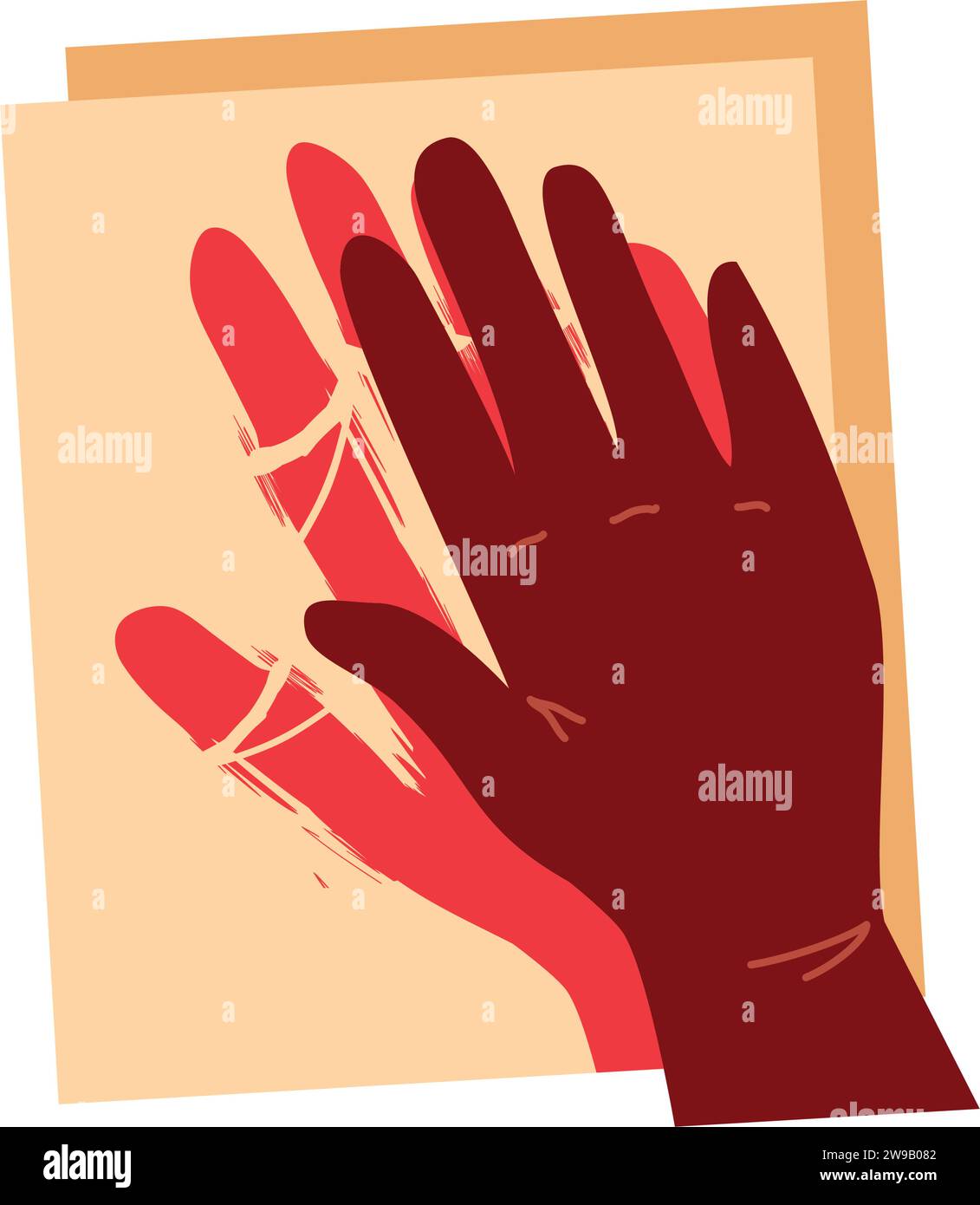 red hand day oppression Stock Vector Image & Art - Alamy