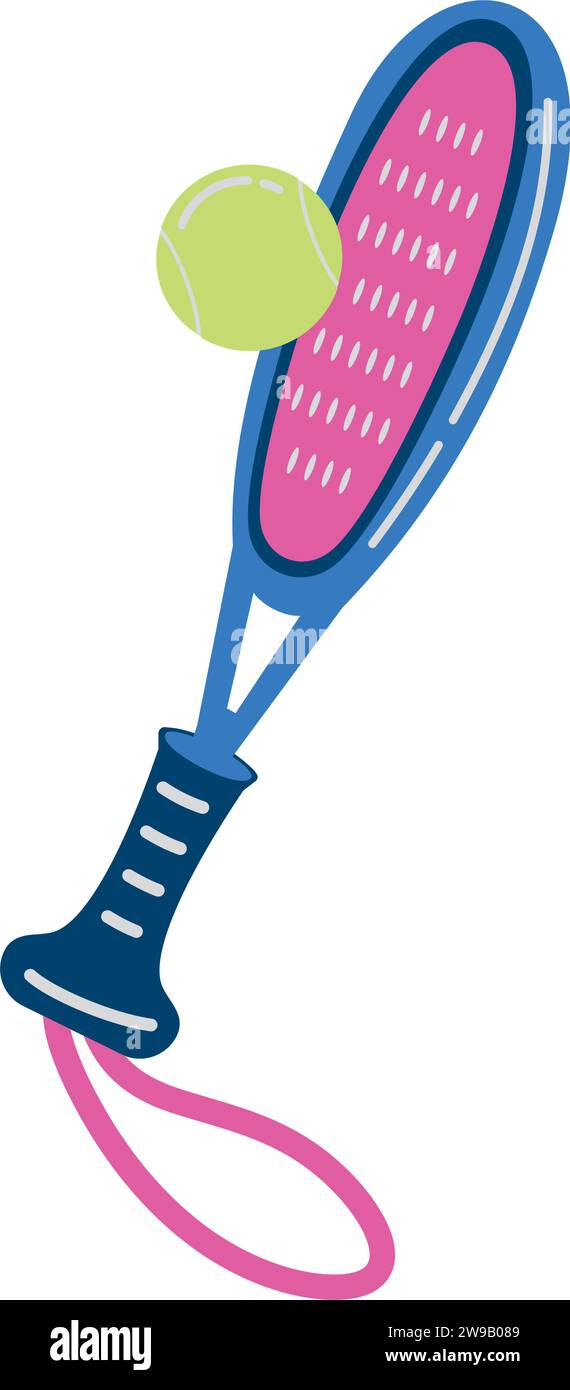 padel tennis racket and ball Stock Vector Image & Art - Alamy