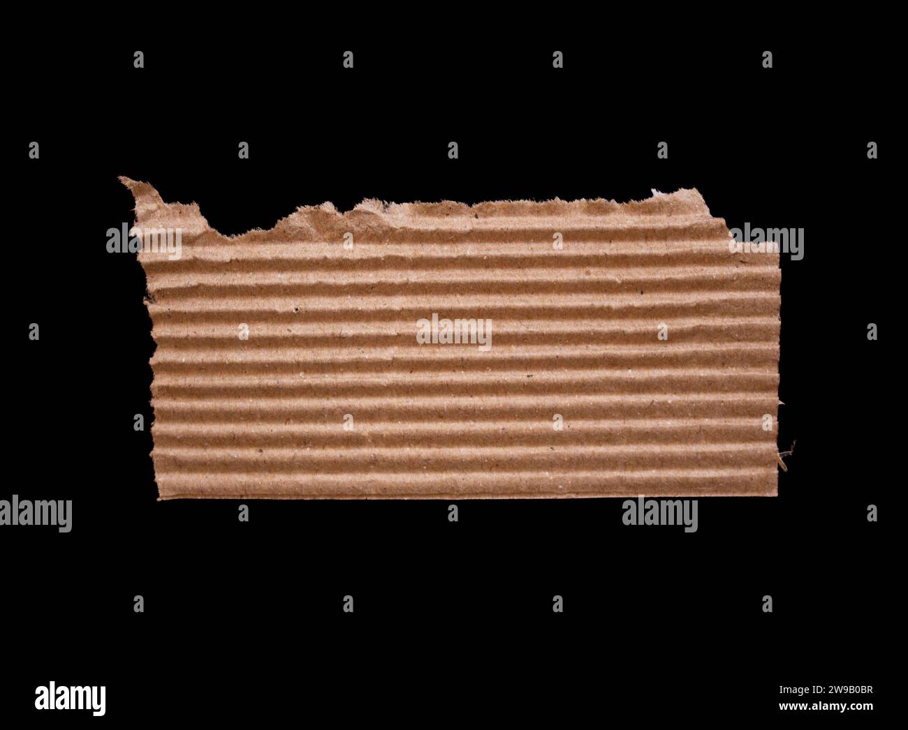 Ripped paper piece isolated on black background. Torn paper with copy ...