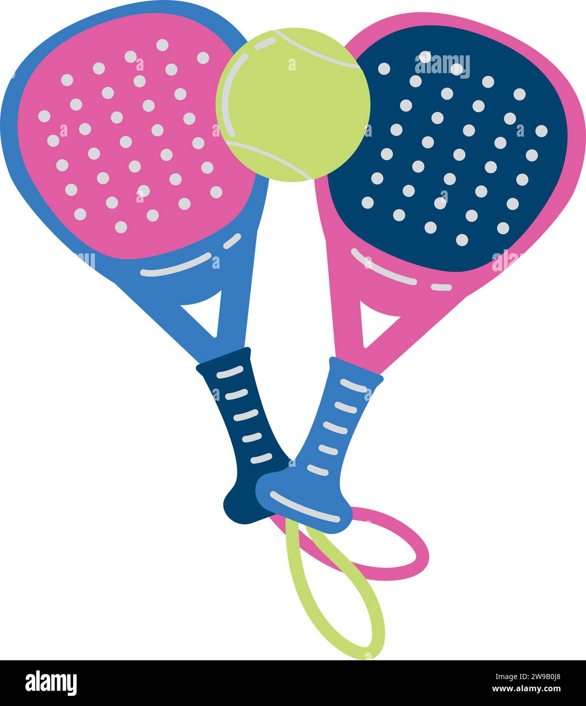 Padel tennis court illustration Stock Vector Images - Alamy