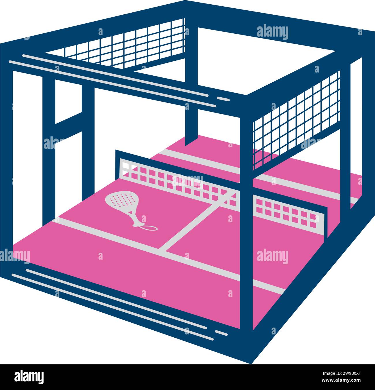 padel court outdoors Stock Vector Image & Art - Alamy