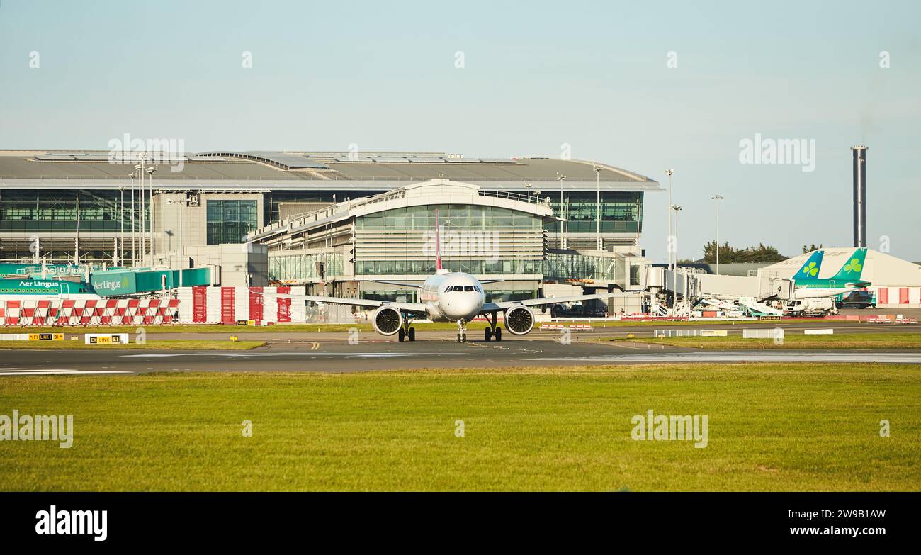 Dubli, Ireland - 10.11.2021: British Airway on the Dublin airport ...