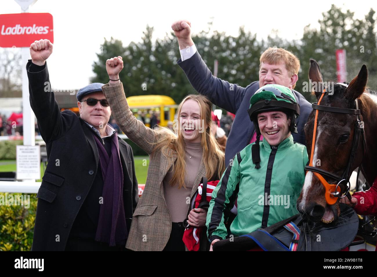 Jockey Gavin Sheehan (right) and Trainer John "shark" Hanlon (second ...