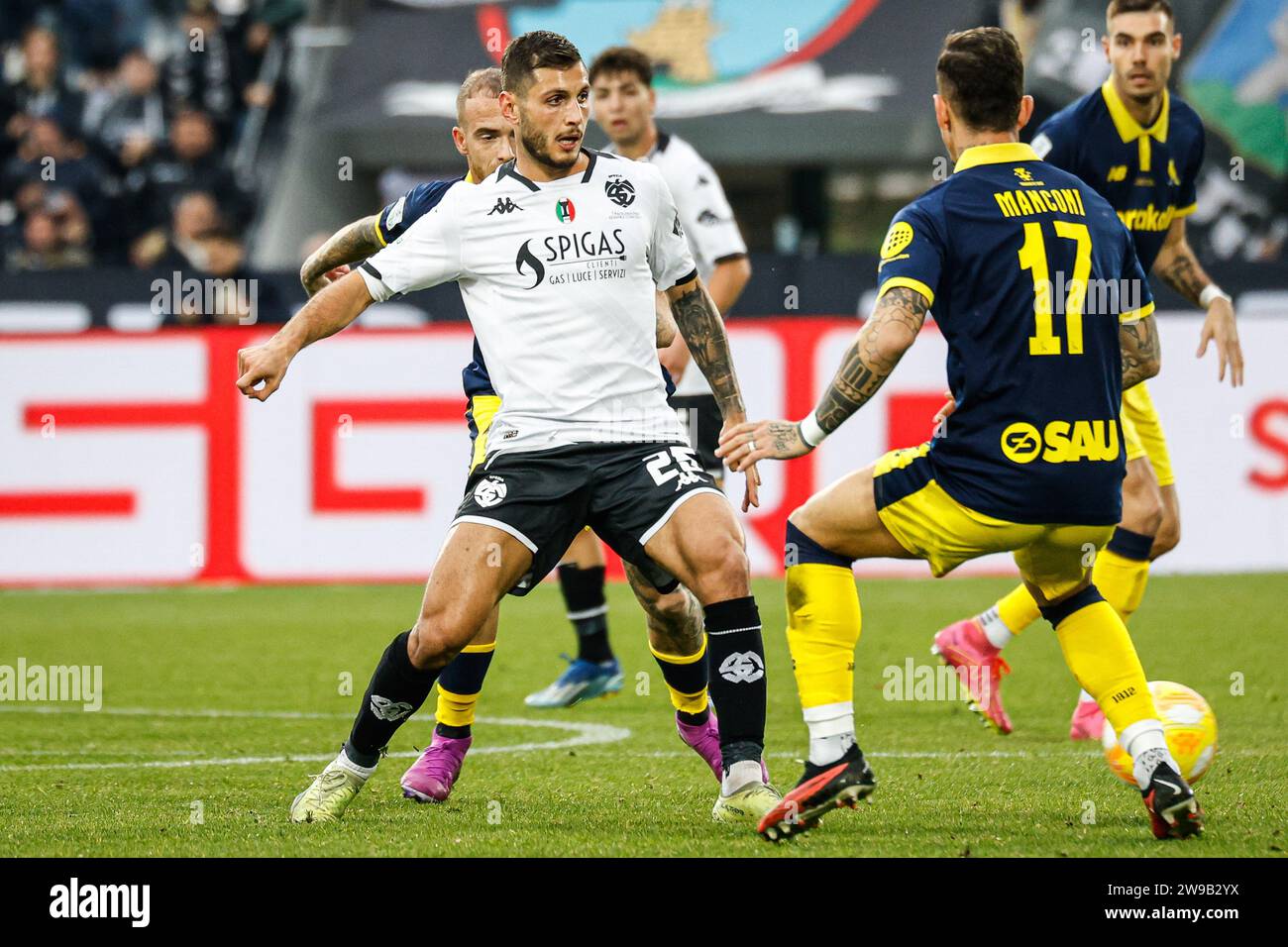 La Spezia, Italy. 26th Dec, 2023. Filippo Bandinelli (Spezia) during ...