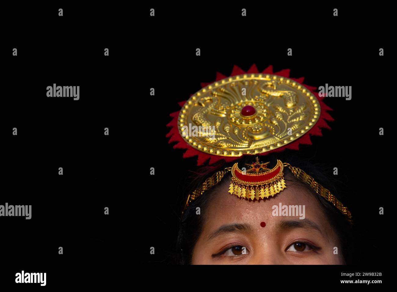 On December 26, 2023, in Lalitpur, Nepal. Women from Kirant Community ...