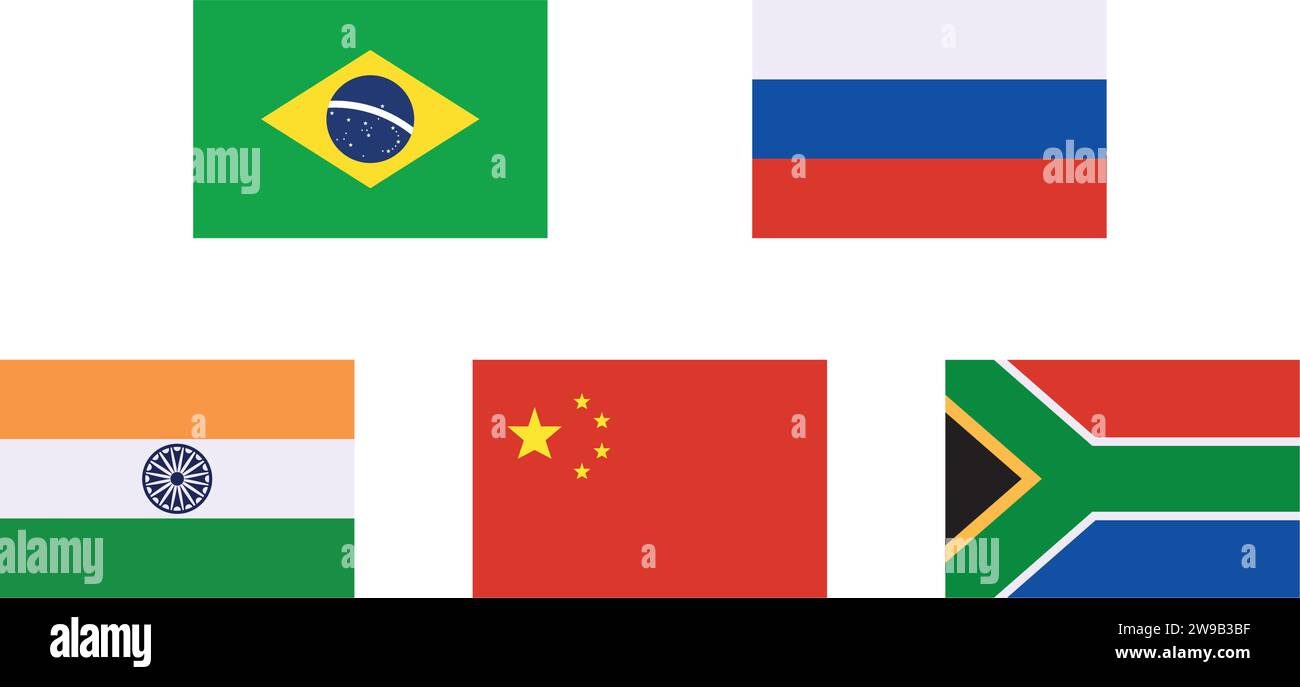 brics association members flags Stock Vector Image & Art - Alamy