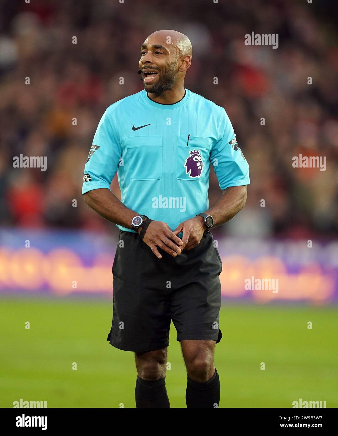 Referee Sam Allison during the Premier League match at Bramall Lane ...
