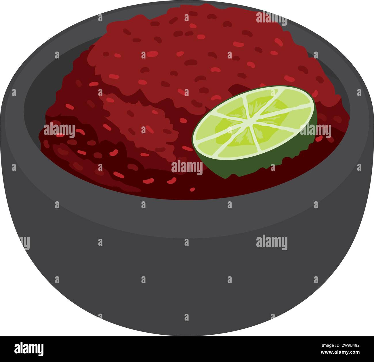 indonesia food sambal terasi Stock Vector Image & Art - Alamy