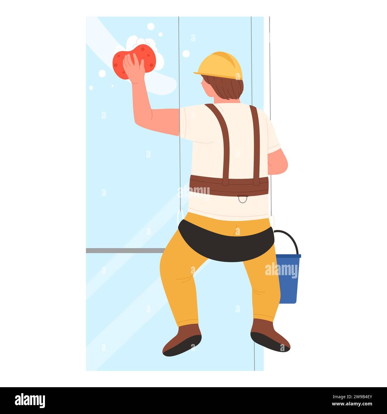 Working at height Stock Vector Images - Alamy