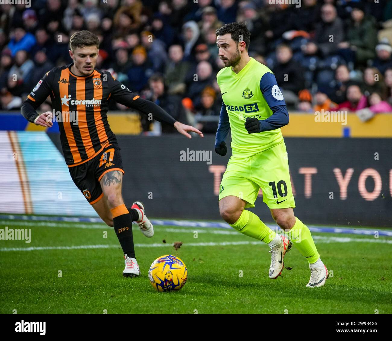 HULL, UK. 26th December 2023. EFL Championship Football League: Hull ...