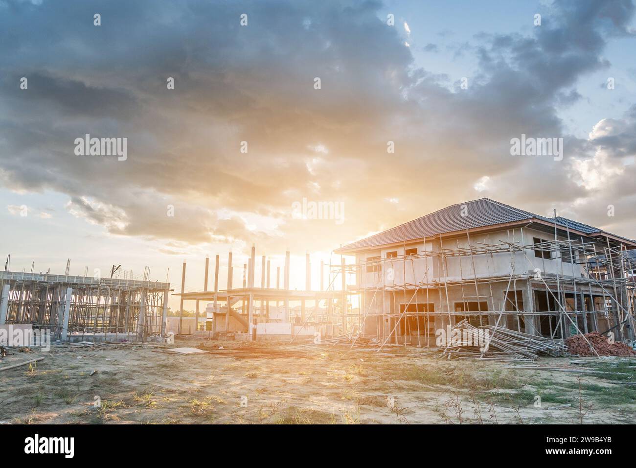 New build homes insulation hi-res stock photography and images - Alamy