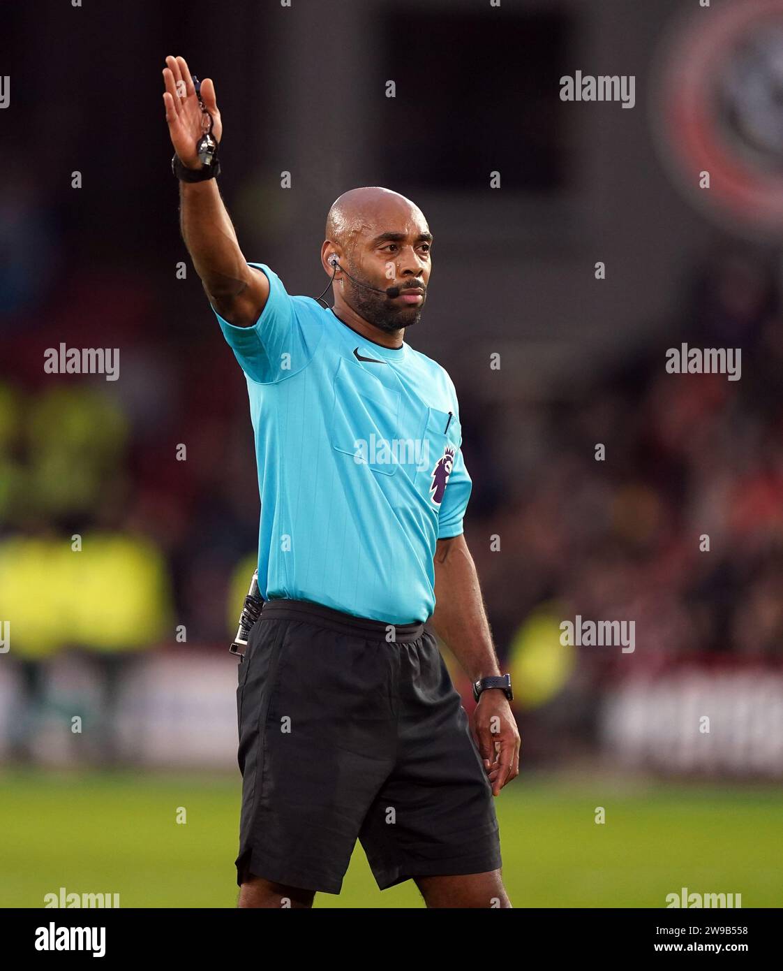 Referee Sam Allison during the Premier League match at Bramall Lane ...