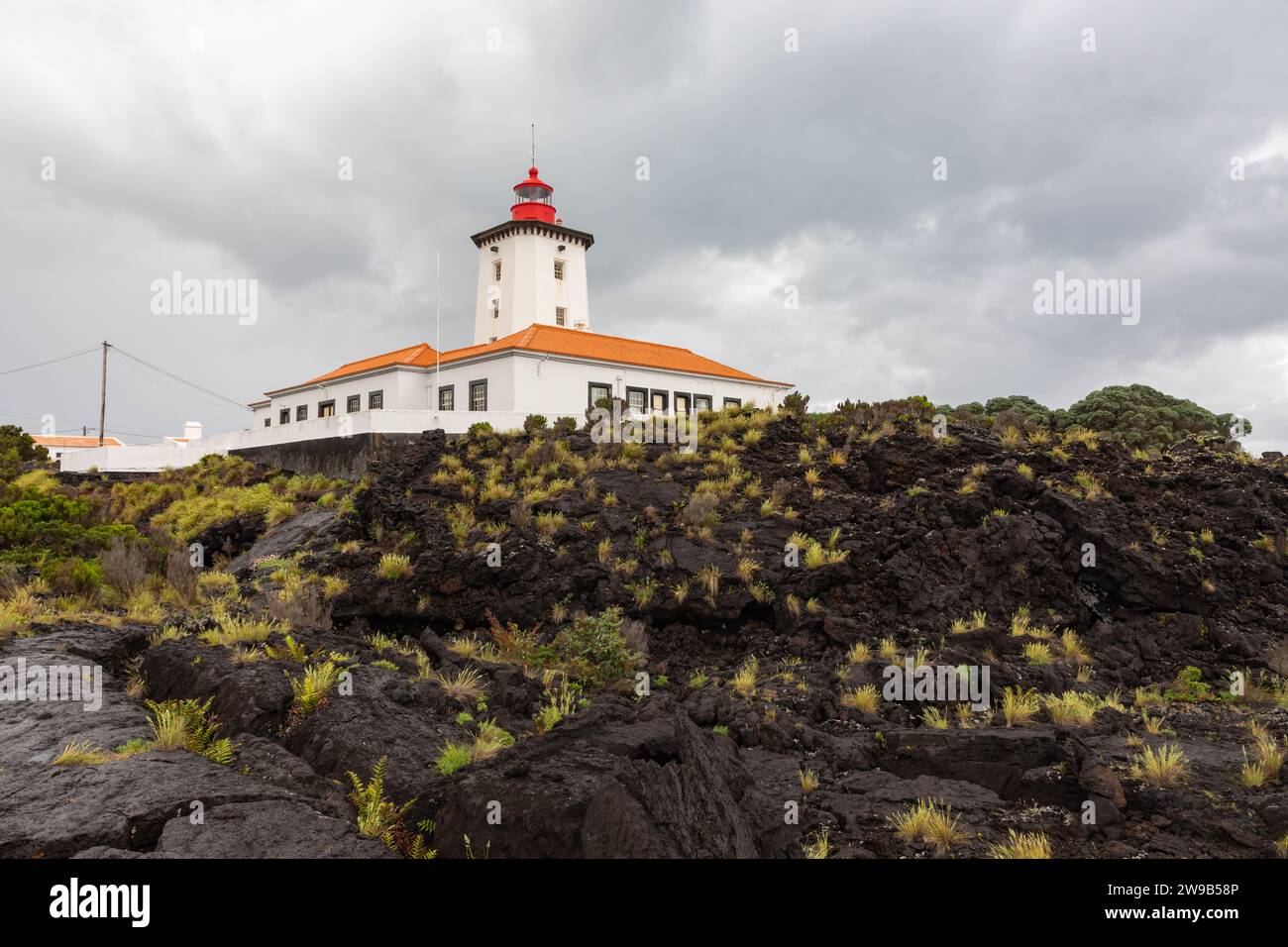 View of Calhau do Pico lighthouse, Pico Island, Azores Stock Photo - Alamy