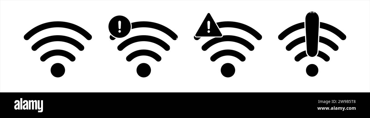 Wifi error icon symbol basic simple design Stock Vector Image & Art - Alamy